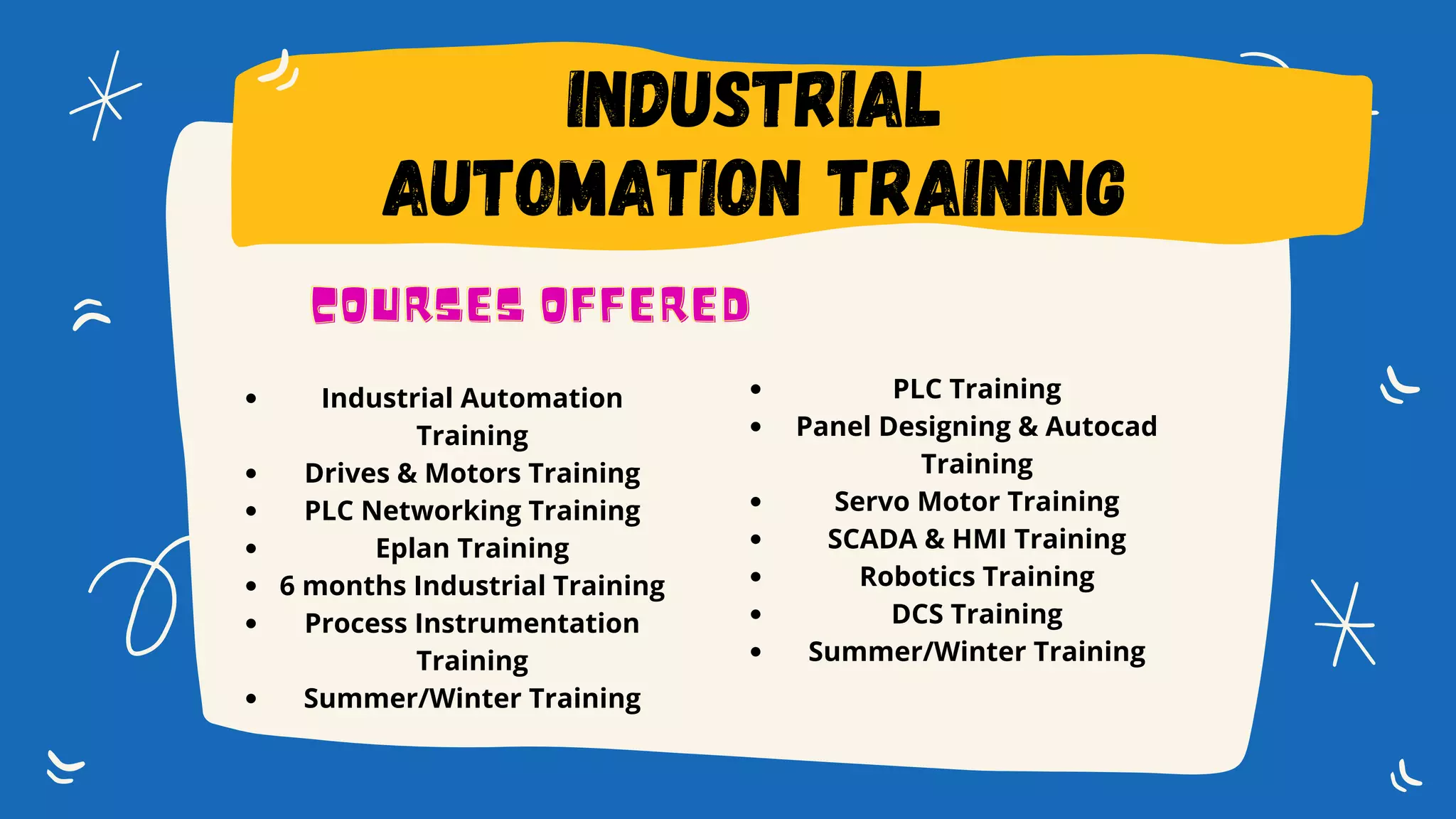 Industrial Automation Training Course @ DIAC | PPT