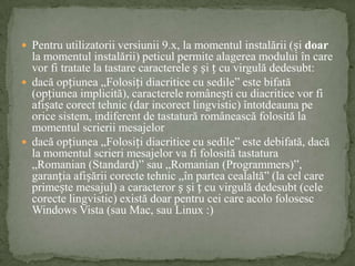 Secarica Diacritice In Messenger | PPT