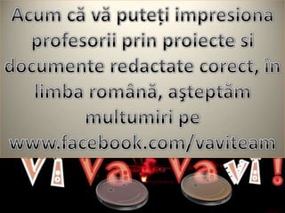 Diacriticele in limba romana | PPT