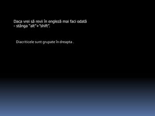 Diacritice romanesti | PPTX