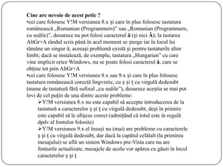 Cosmin Neagu 9C Diacritice Romanesti in Y!M | PPT