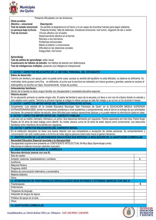 caso de nee asociado a la discapacidad... | DOCX