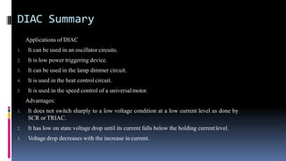 DIAC & TRIAC | PPTX | Physics | Science