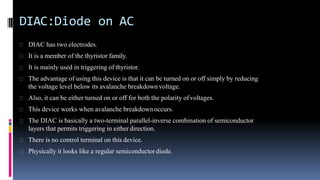 DIAC & TRIAC | PPTX