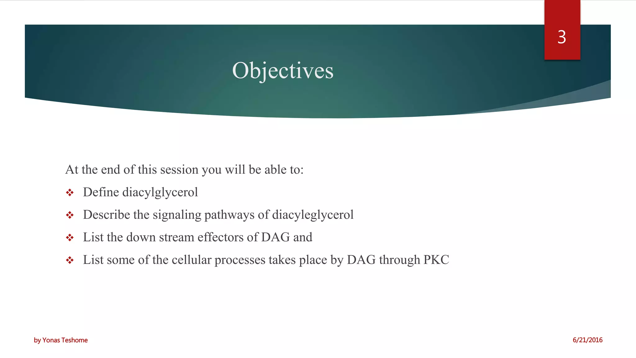 Diacylglycerol signaling pathway | PPTX