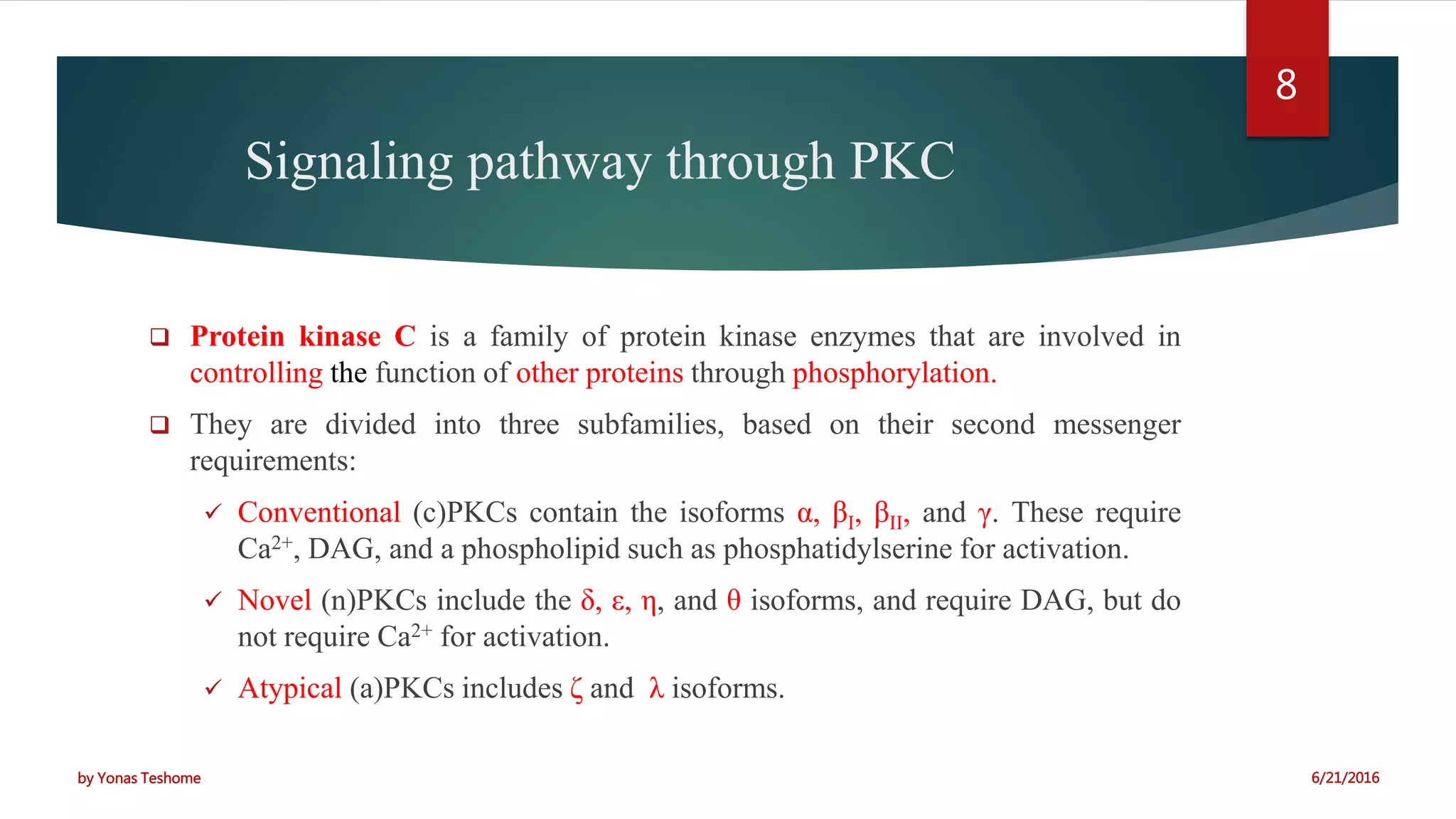 Diacylglycerol signaling pathway | PPTX