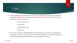 Diacylglycerol signaling pathway | PPTX