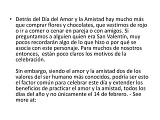 Dia del amor y la amistad | PPTX