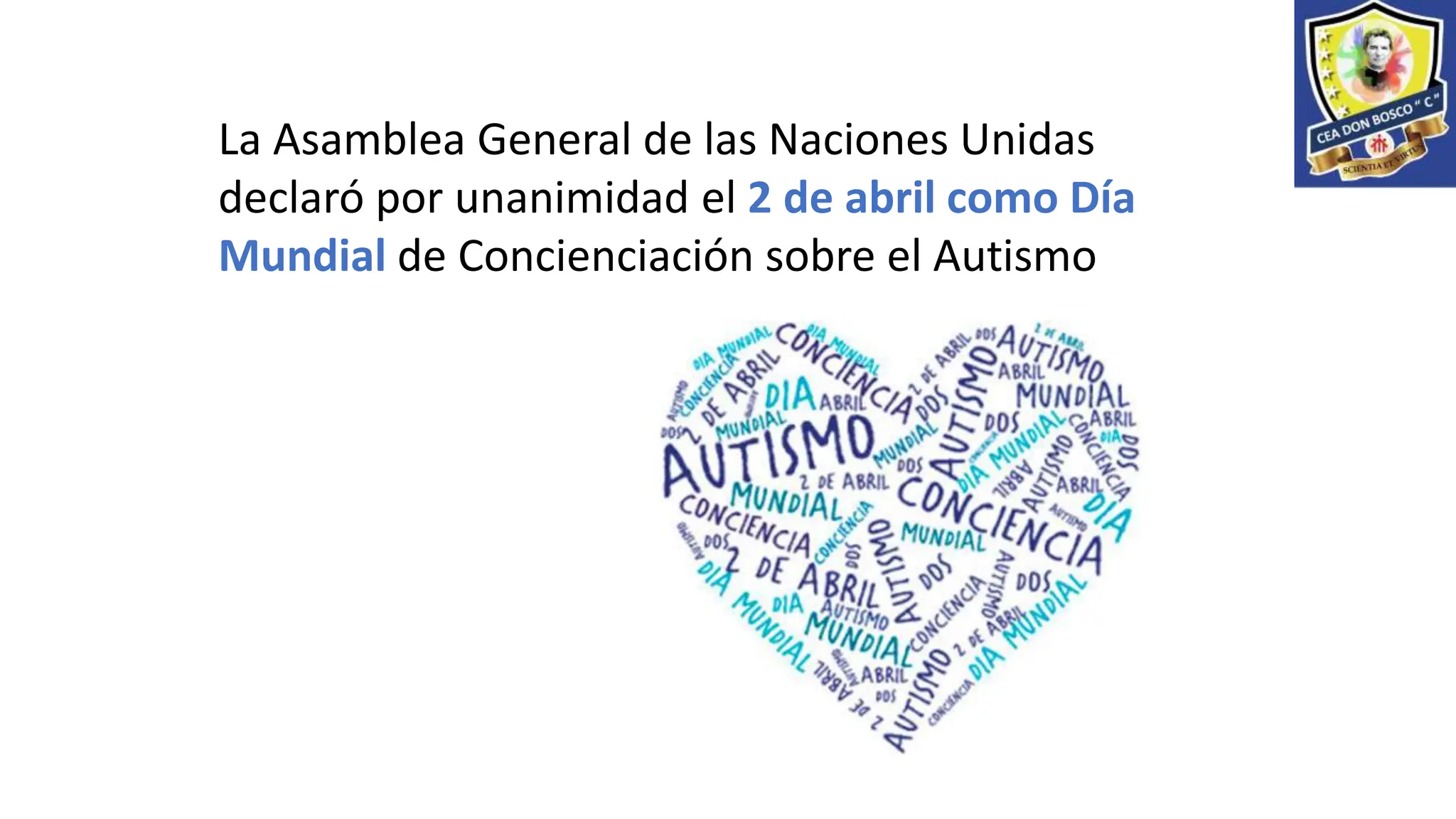 DIA DEL AUTISMO diapositivas power point | PPTX