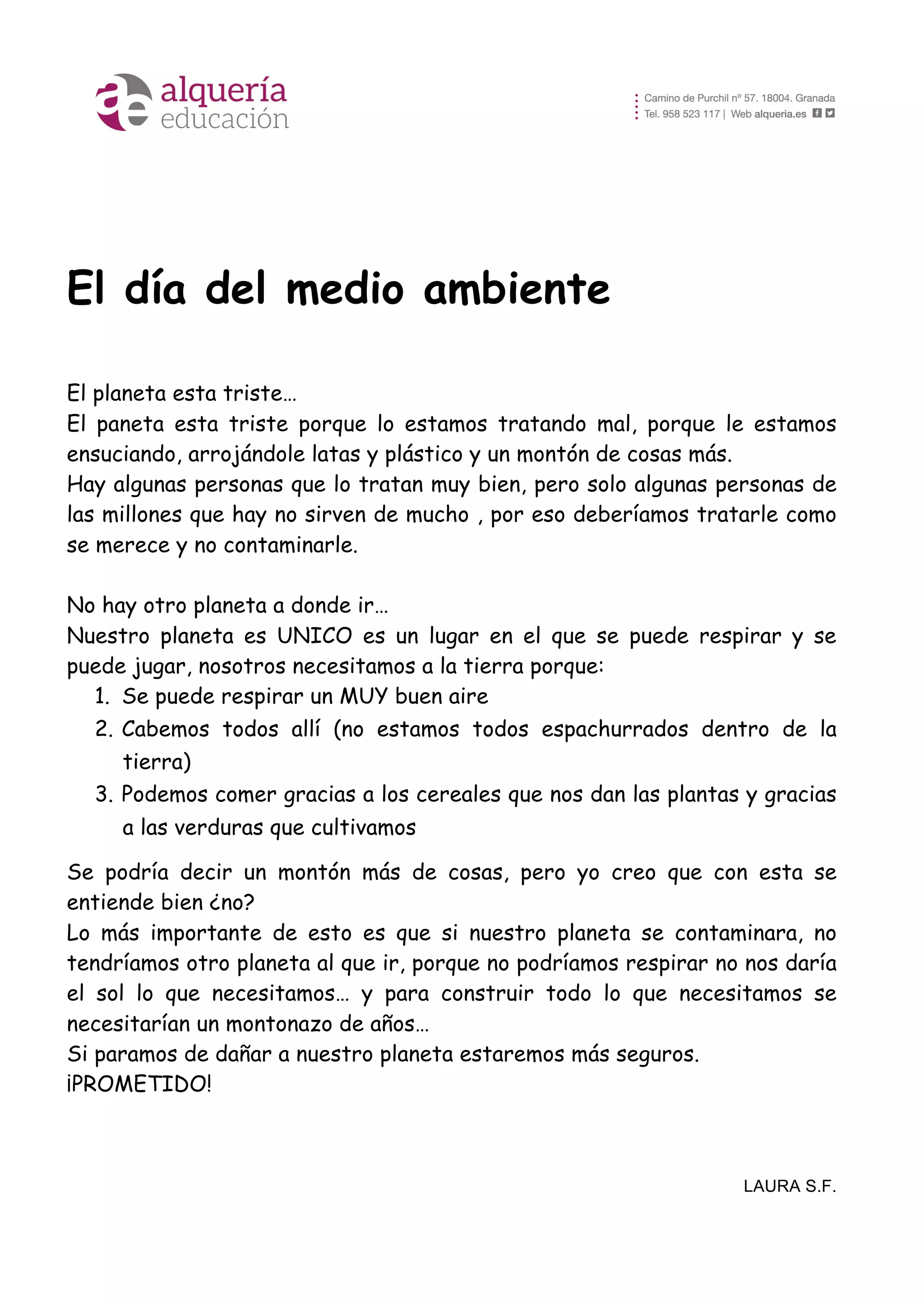 Dia del medio ambiente | PDF | Indoor Environmental Quality | Home & Garden