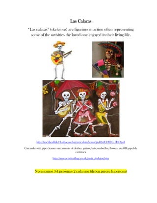Dia de los muertos altar project edline version | DOCX