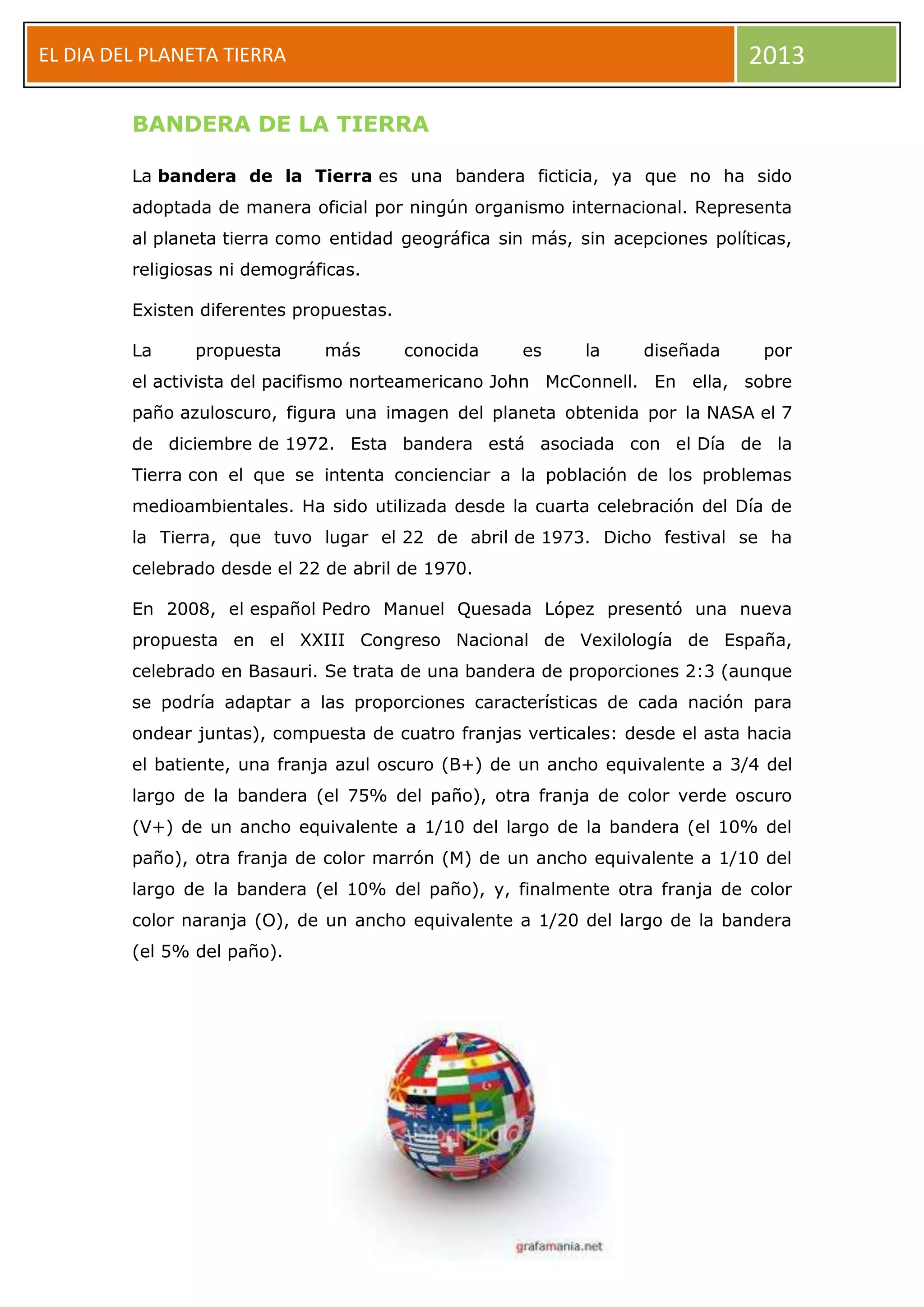 Dia del planeta tierra | DOCX
