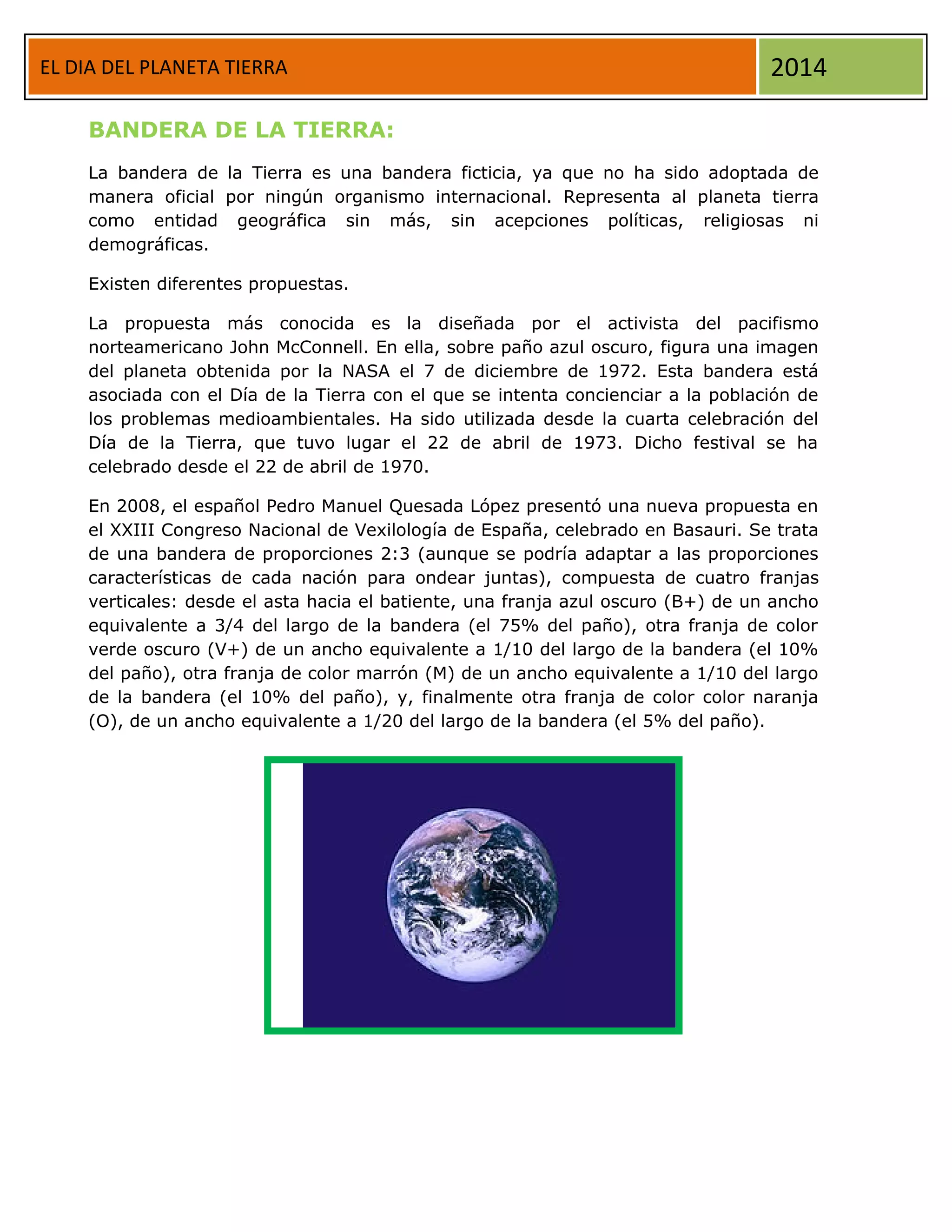 Dia del planeta tierra | PDF