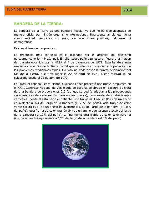 Dia del planeta tierra