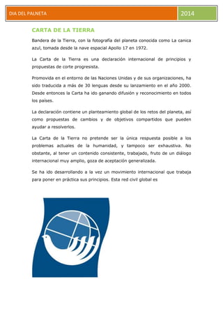 Dia del planeta tierra | DOCX