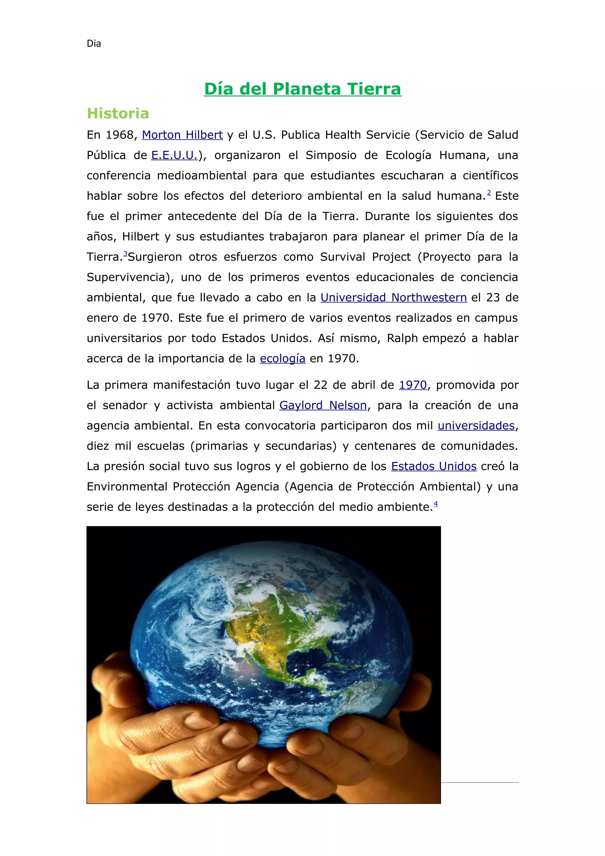 Dia del planeta tierra | RTF