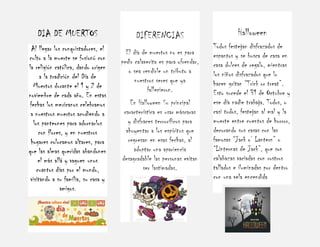 Dia de muertos vs halloween | PDF | Funeral | Personal Celebrations ...