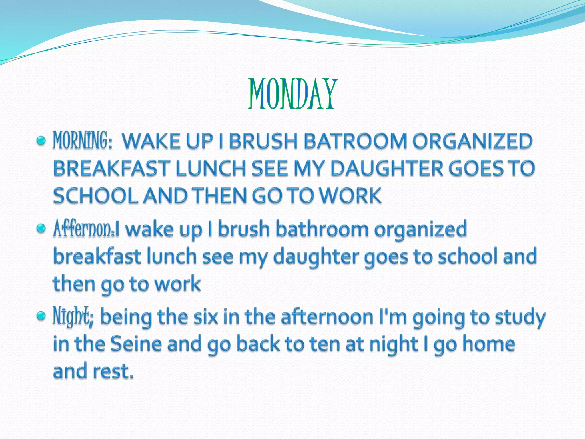 Dia dia, IsabelOriz Clase de ingles | PPT