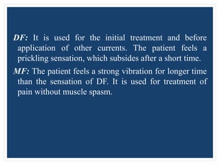 Diadynamic currents | PPTX