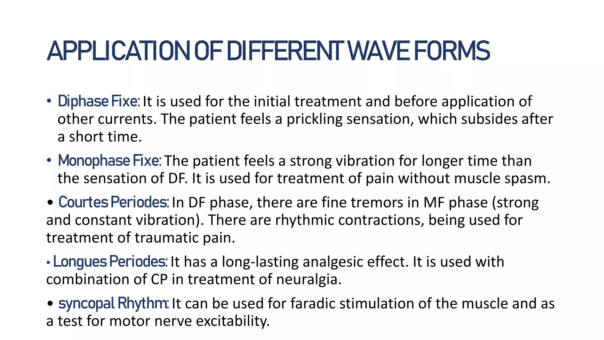 Introduction to Diadynamic currents | PPTX