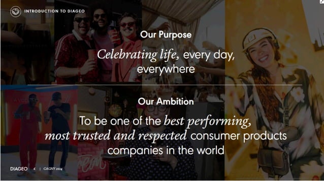 Diageo Strategy Presentation made in February 2024 CAGNY | PDF