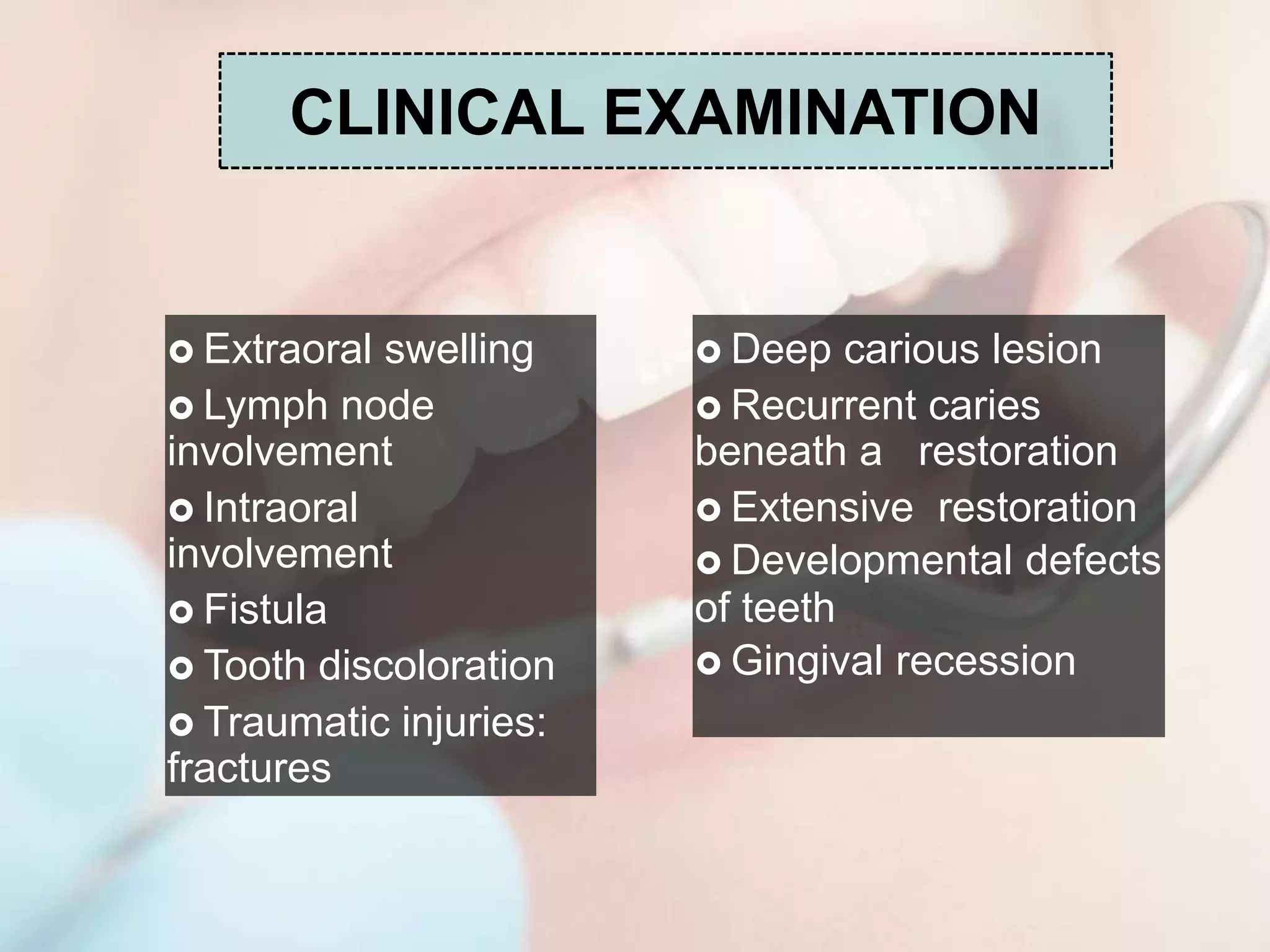 CLINICAL DIAGNOSIS OF ENDODONTIC PATHOSIS | PPT