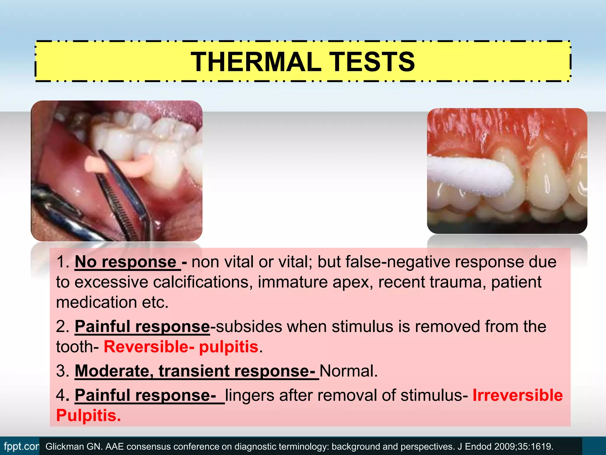 CLINICAL DIAGNOSIS OF ENDODONTIC PATHOSIS | PPT