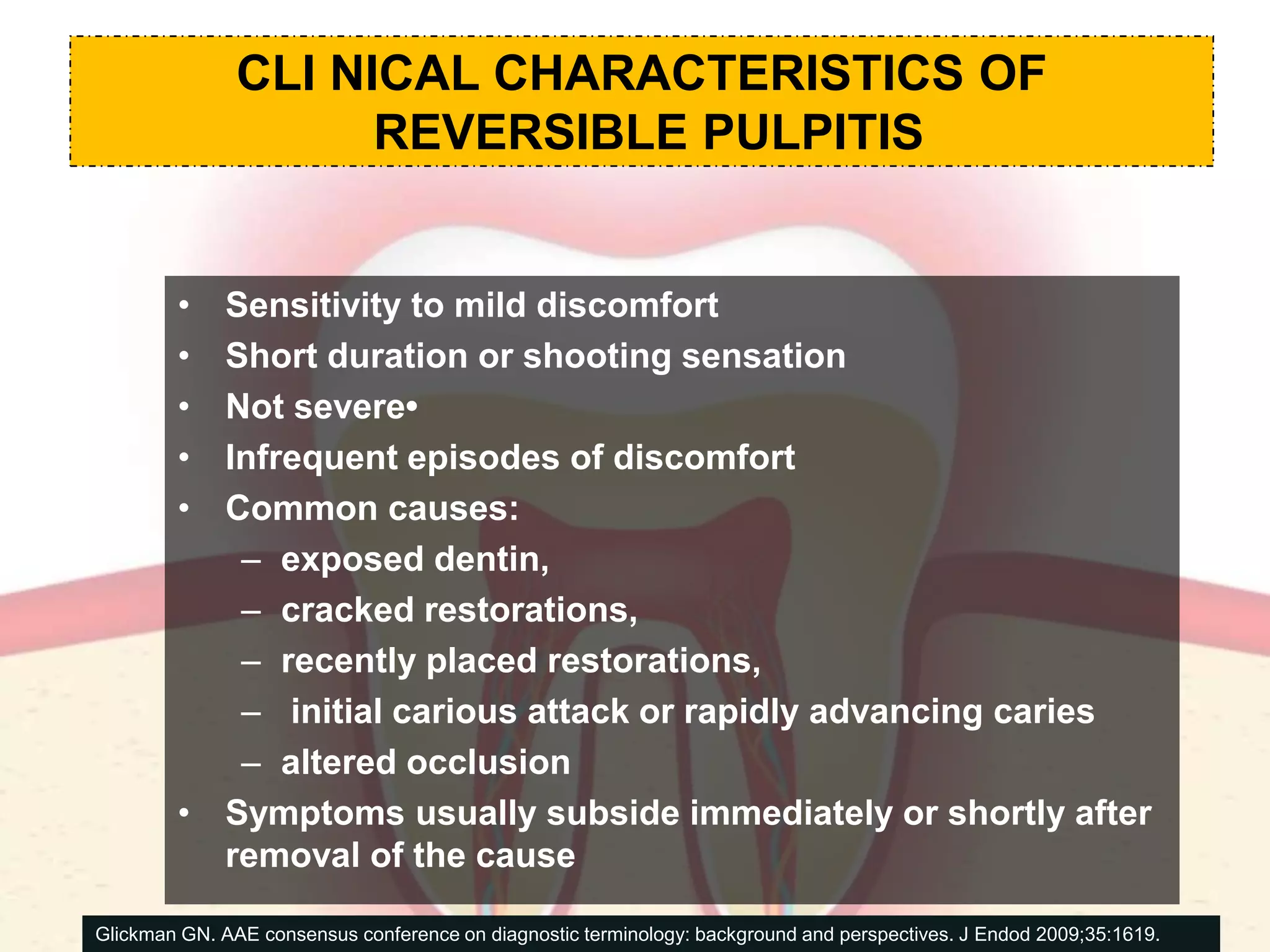 CLINICAL DIAGNOSIS OF ENDODONTIC PATHOSIS | PPT