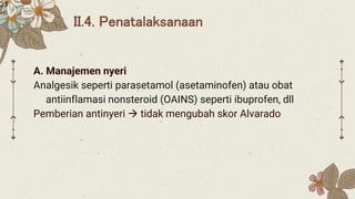 Diagnosa dan Tatalaksana Appendicitis Akut | PPTX