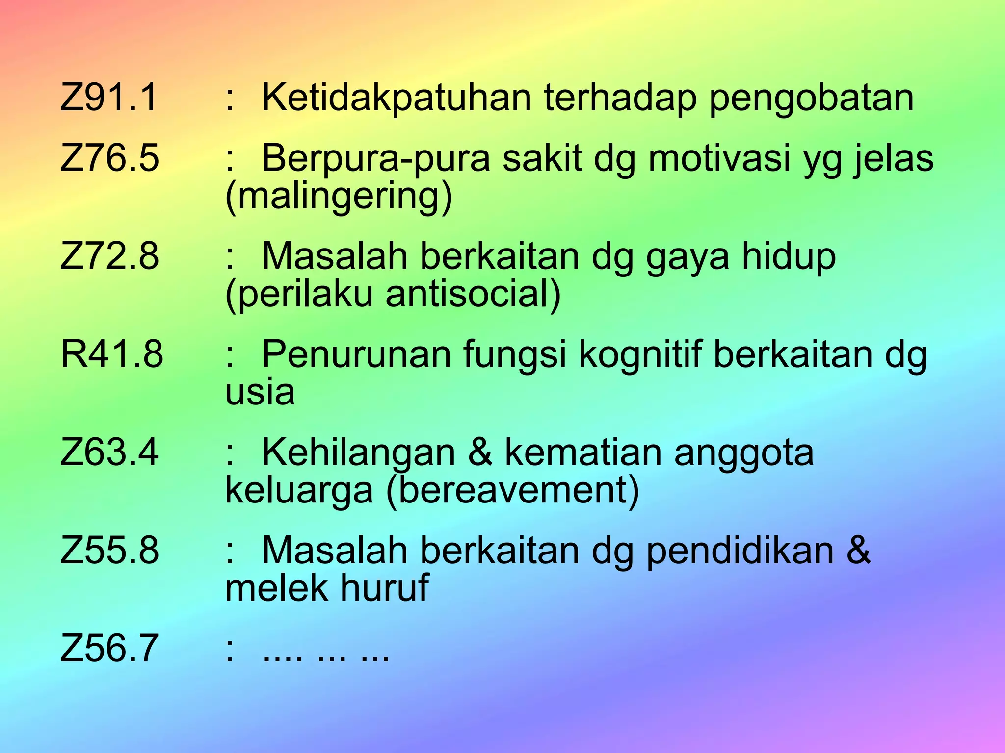 Diagnosa multiaksial | PPT