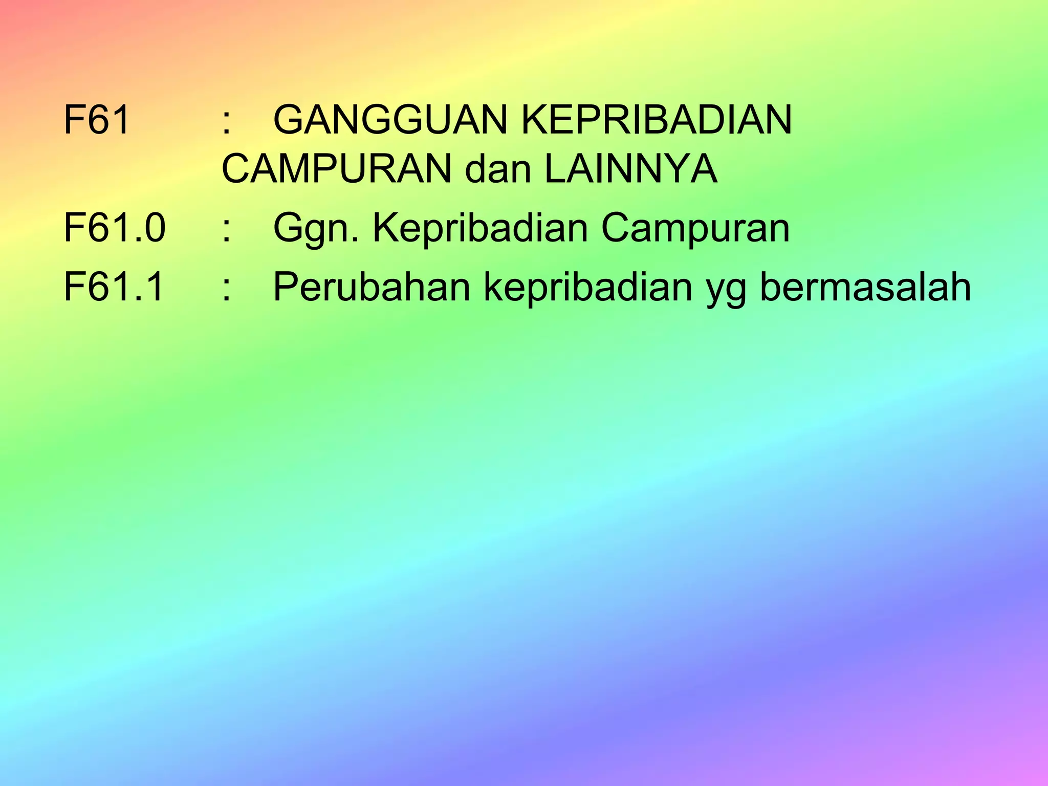 Diagnosa multiaksial | PPT