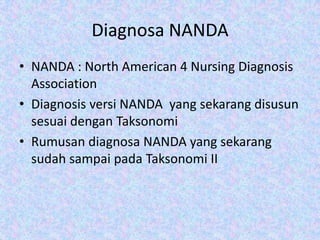 Diagnosa Nanda | PPTX