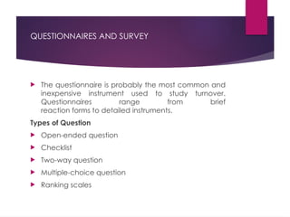 Diagnose Causes of Turnover around .pptx