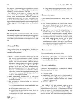 Diagnose the causes of cost deviation in highway construction | PDF