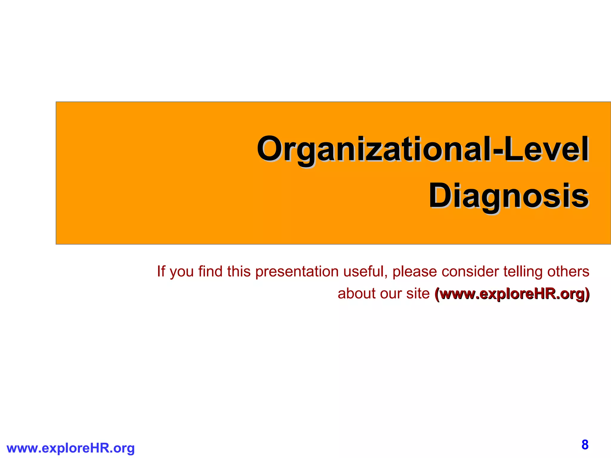 Diagnosing Organizational Effectiveness | PPT | Human Resources | Business
