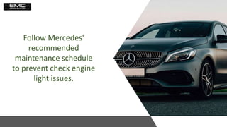 Diagnosing and Resolving Check Engine Light Issues in Mercedes Cars ...
