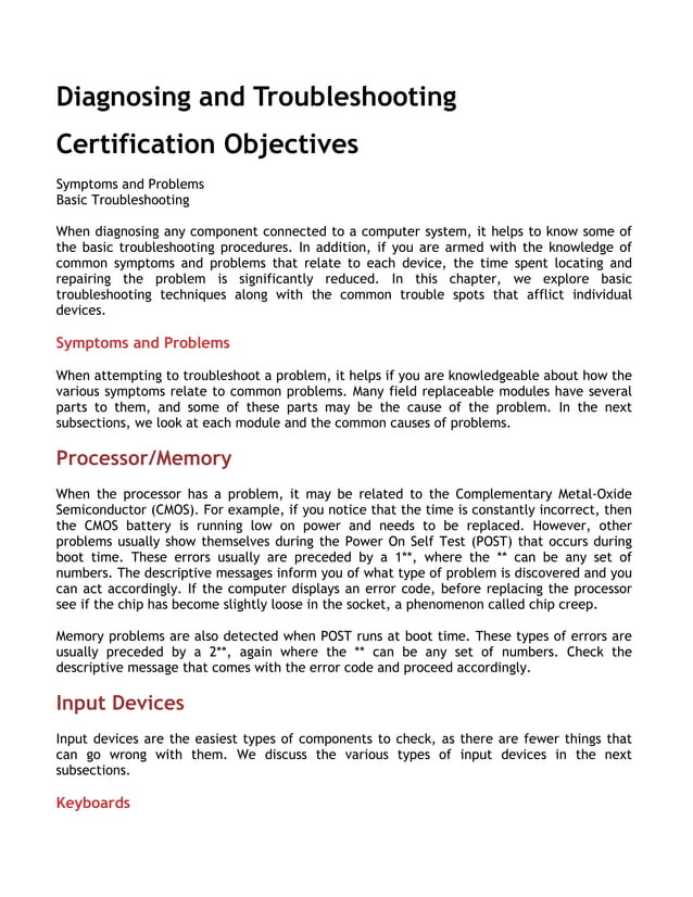 Diagnosing and troubleshooting | PDF