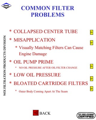Diagnosing fuel filters | PDF