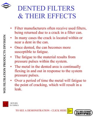 Diagnosing fuel filters | PDF