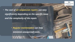 Diagnosing Mercedes Air Suspension Problems Key Symptoms and Solutions ...