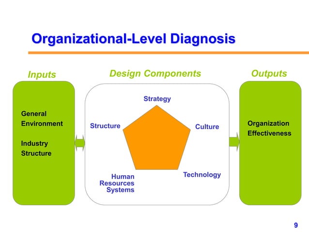 Diagnosing organizational effectiveness ppt slides
