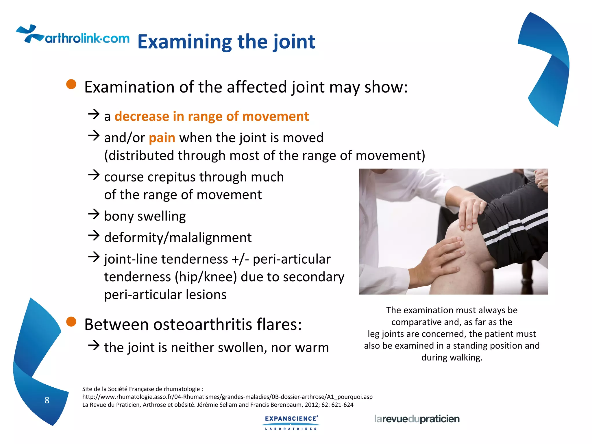 Diagnosing osteoarthritis | PPT