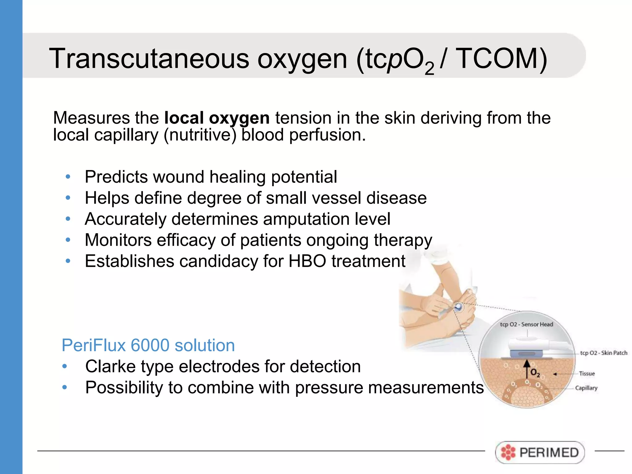 Diagnosing peripheral arterial disease and assessing degree of ischemia ...