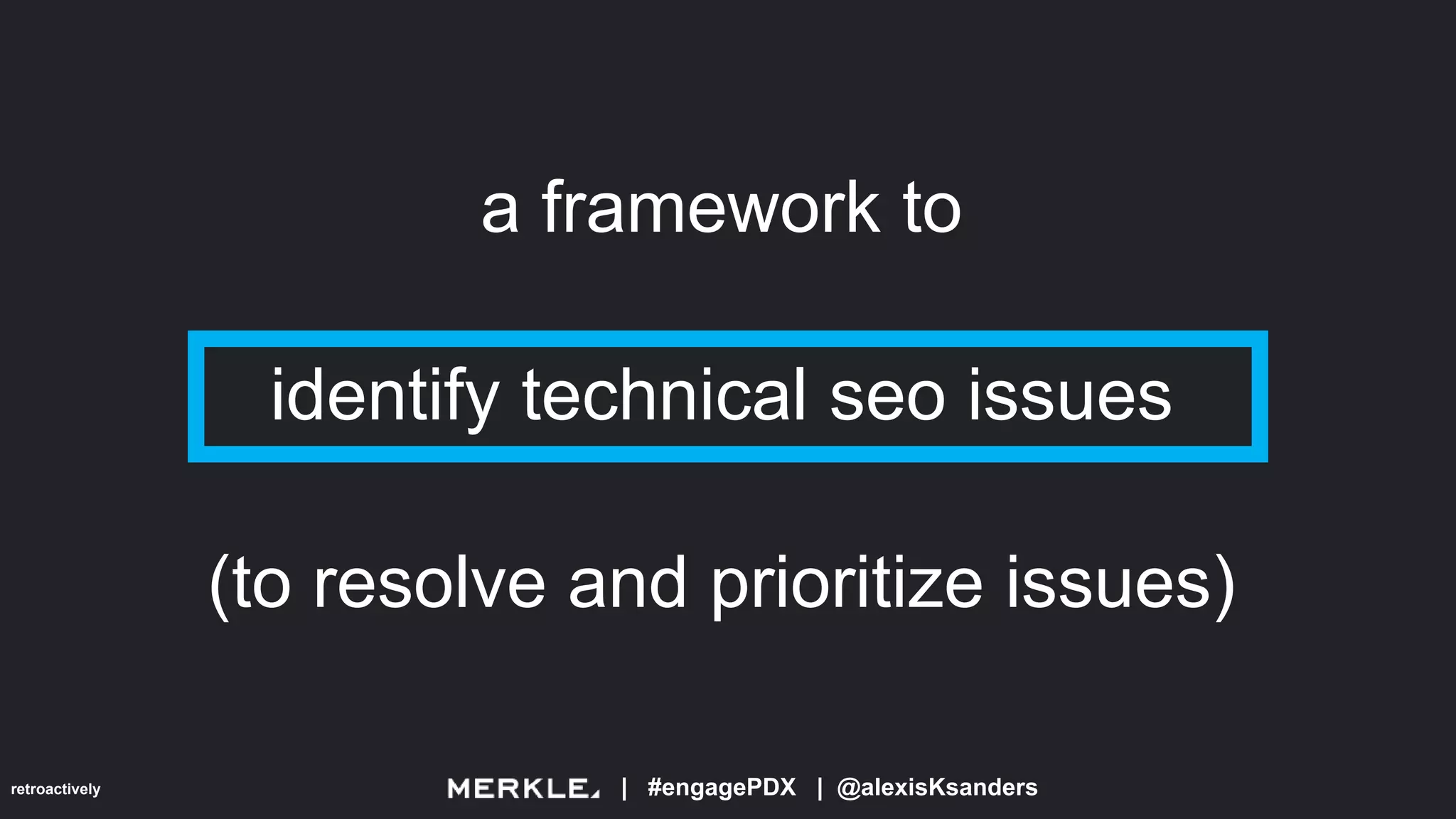 diagnosing technical seo issues | PPT