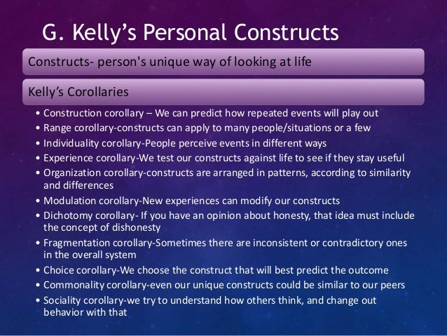 Personal Construct Examples - Case Study of Personal Constructs Theory ... Personal Construct Examples - Case Study of Personal Constructs Theory ...