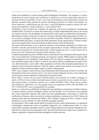 Diagnosi precoce di neuropatia ottica glaucomatosa. Mito o realtà ...