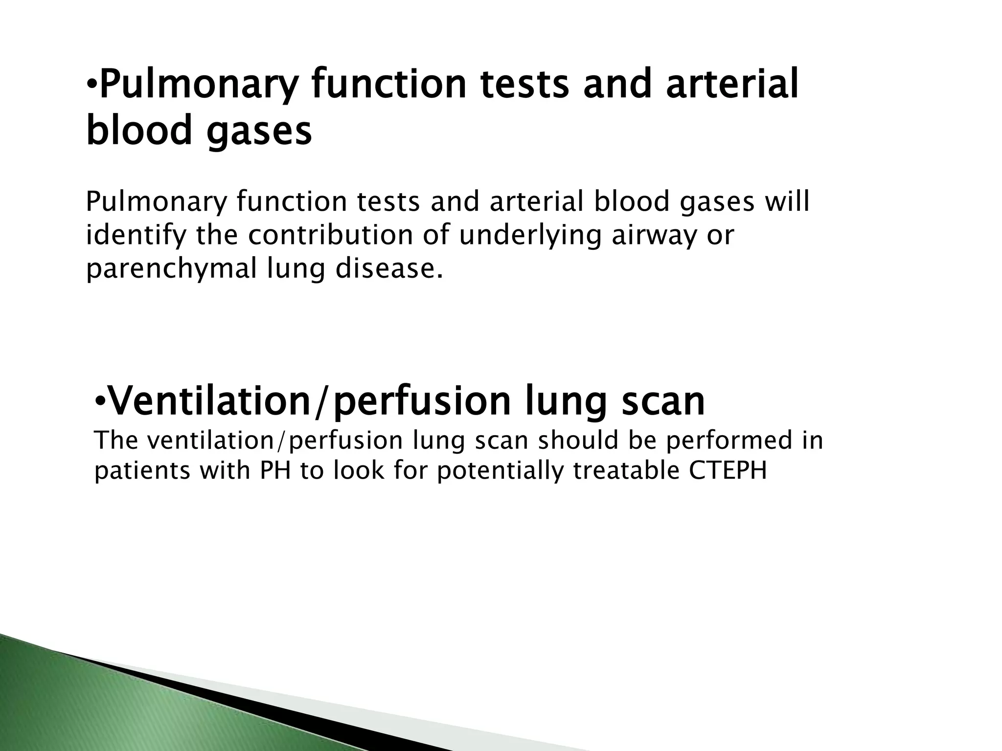 Diagnosis of Pulmonary Hypertension | PPTX