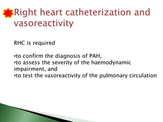 Diagnosis of Pulmonary Hypertension | PPTX