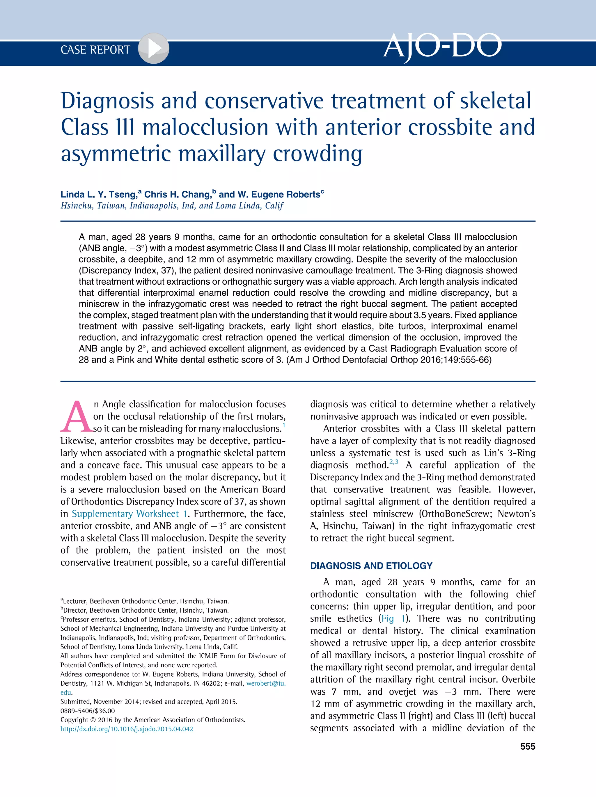 Diagnosis and conservative treatment of skeletal | PDF