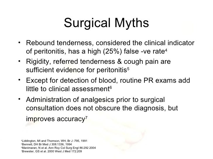 Diagnosis And Management Of Acute Abdominal Pain